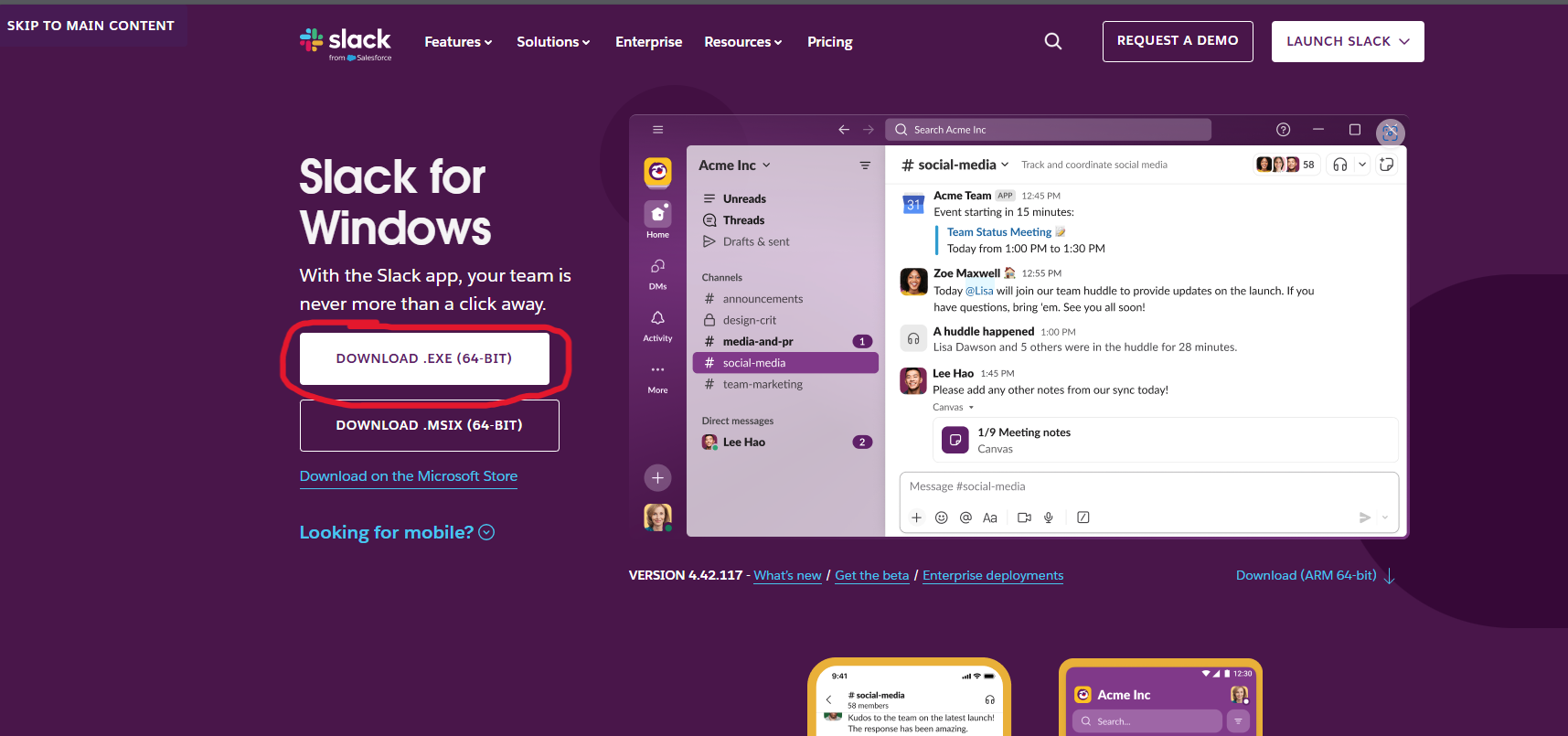 How to download and sign into Slack on a Windows computer