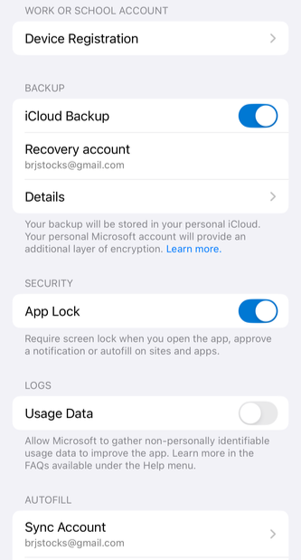 How to Back up Microsoft Authenticator