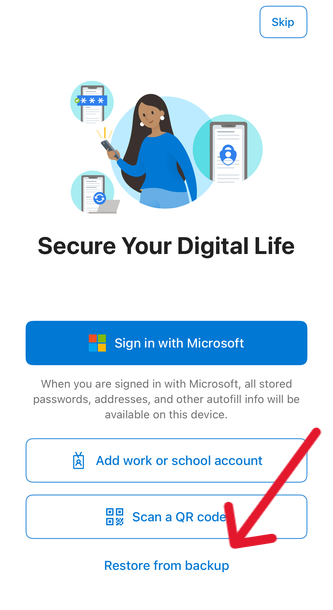 How to Back up Microsoft Authenticator